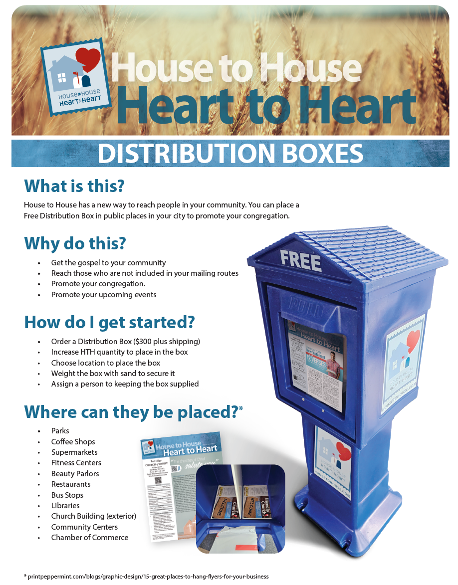 Literature Distribution Box | Glad Tidings Publishing