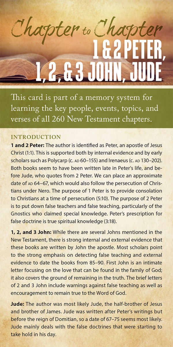 Chapter to Chapter - 1 & 2 Peter, 1, 2, 3 John, Jude (Pack of 10) Info ...