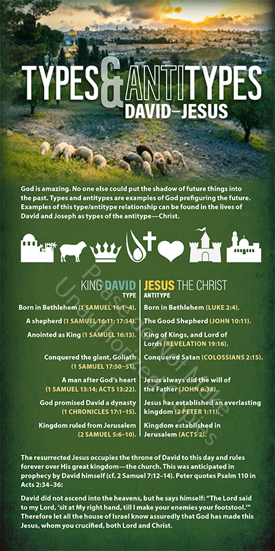 Types and Antitypes - Joseph and David as Types of Christ (Pack of 10 ...