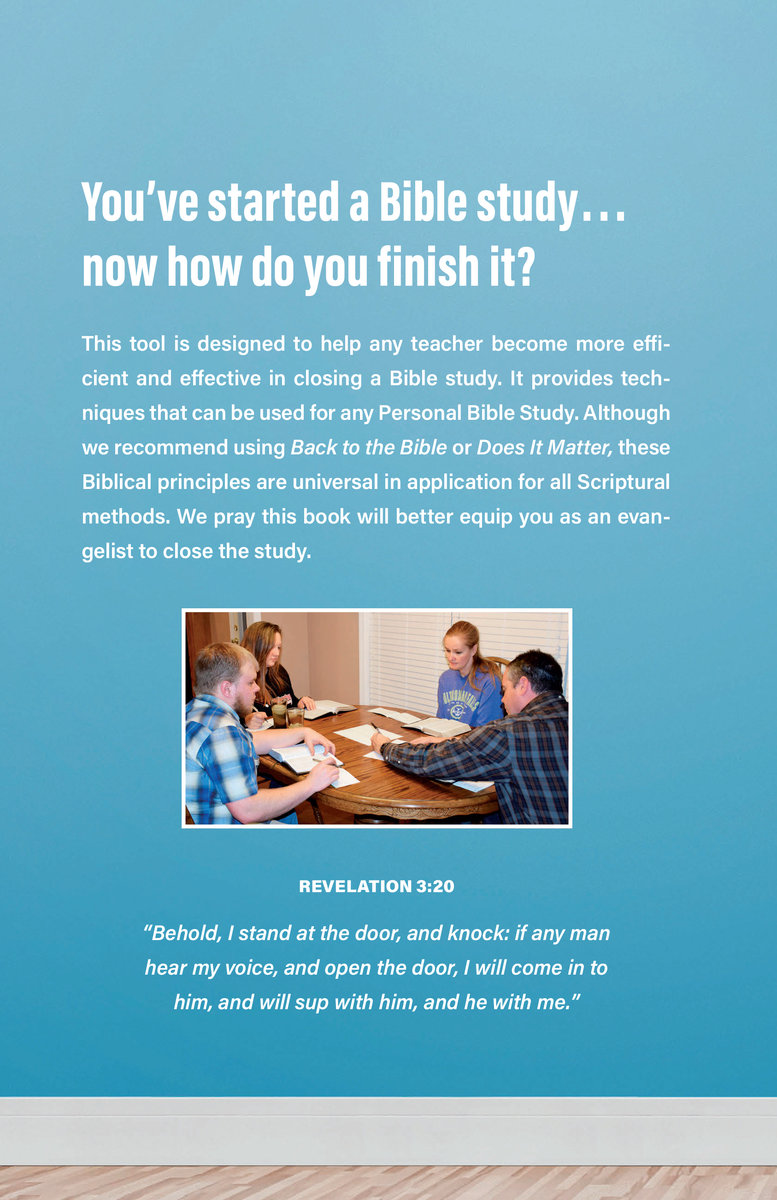 How to Close the Study | Glad Tidings Publishing